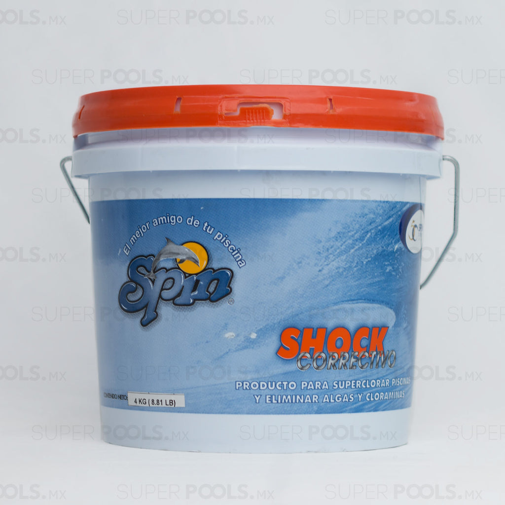 Spin Shock Correctivo 65% Cloro Para Saneamiento de Albercas, Piscinas ...